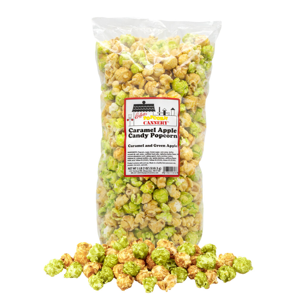 Caramel Apple Candy Popcorn - Buffett's Candies